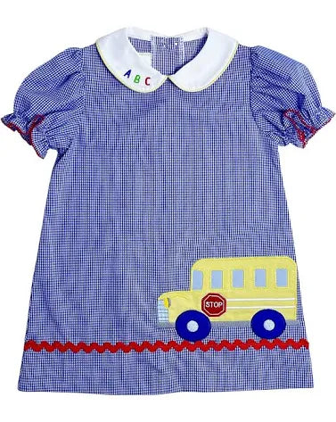 SCHOOL BUS LOUISA DRESS – Buckles and Bows